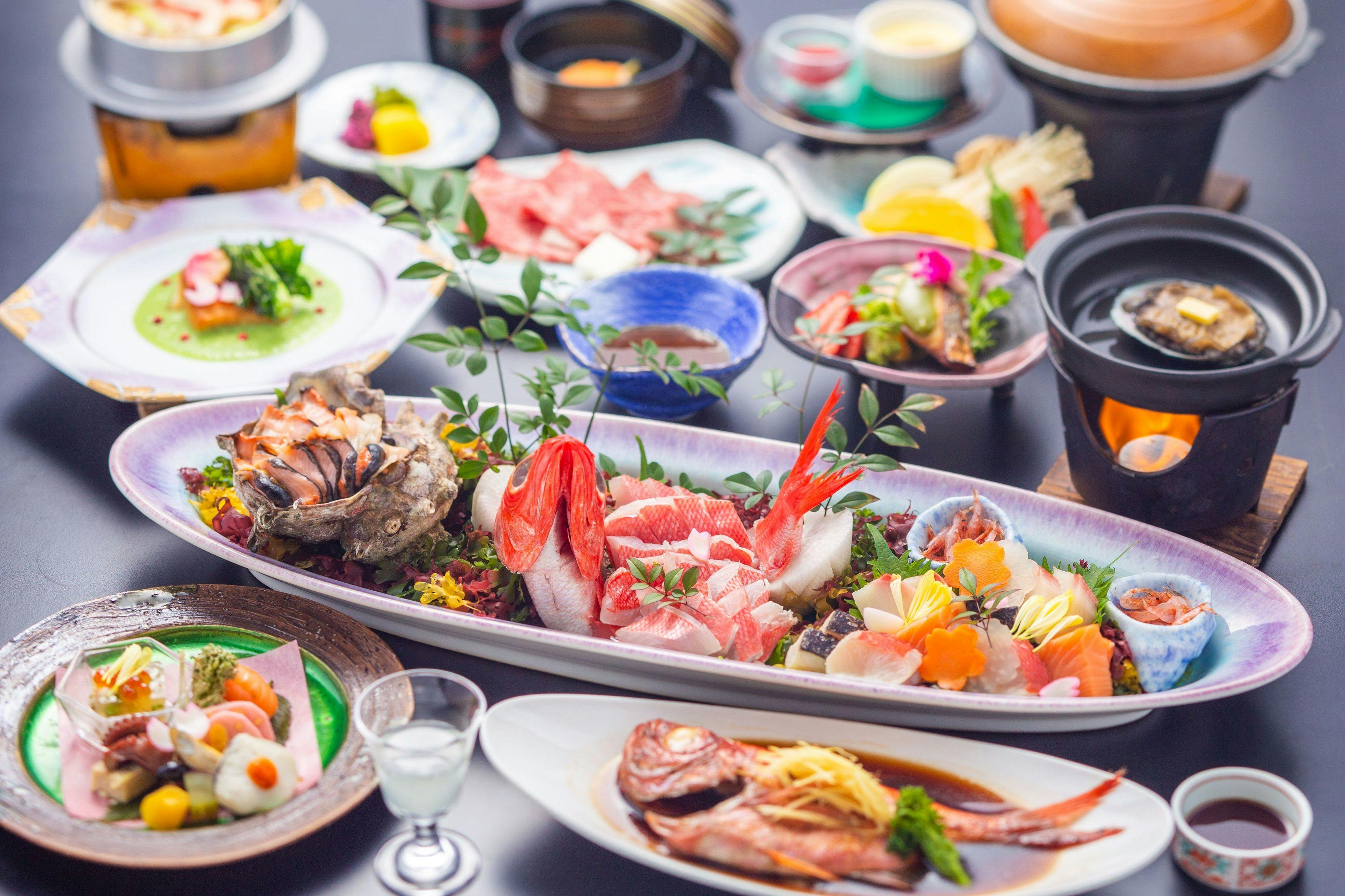 宿彩「湯食笑門」の宿 石廊館 - 【愛犬と泊まれる/1泊2食】愛犬と泊まる伊豆グルメ旅！ 料理グレードアップ「石廊崎プラン/会場食 ...